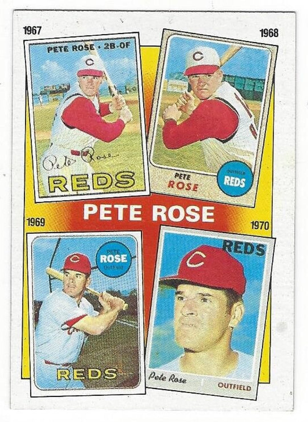 1986 PETE ROSE 'the Pete Rose Years' 1967 Thru 1970 Vintage Topps ...
