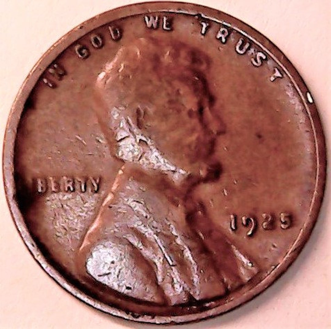 1925 Plain Lincoln Wheat Penny Number G11B in Very Good Condition From ...