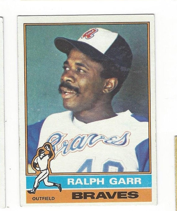 1976 RALPH GARR Atlanta BRAVES Original Vintage Topps Baseball - Etsy