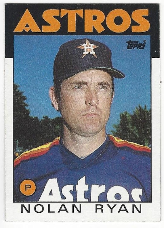 Nolan Ryan Astros Baseball Card