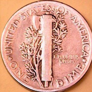 1944 Plain Mercury Dime Number G8B in Very Good Condition 90 - Etsy