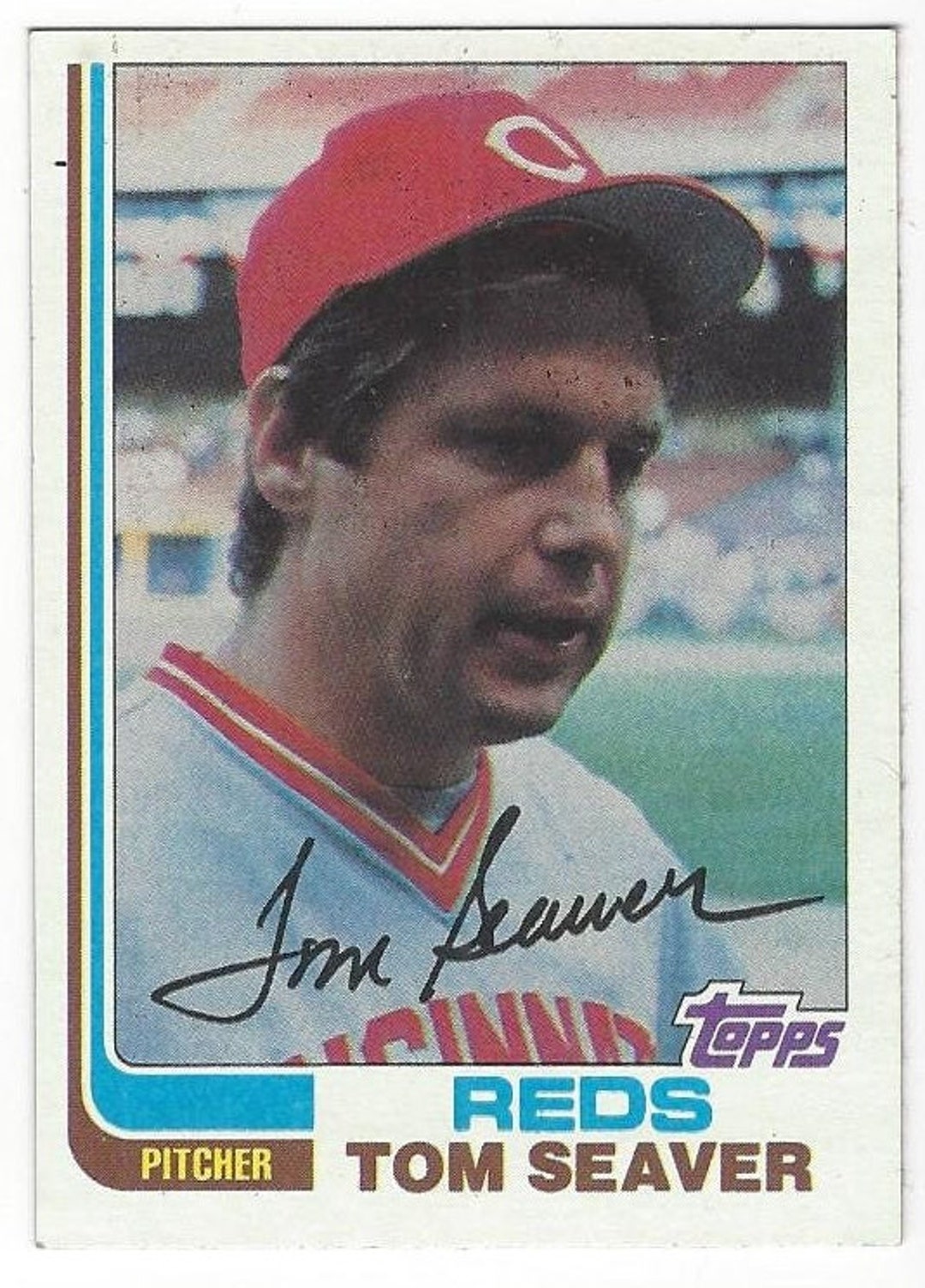 1982 TOM SEAVER Hall of Fame, Hofer, Cincinnati REDS Original Vintage ...