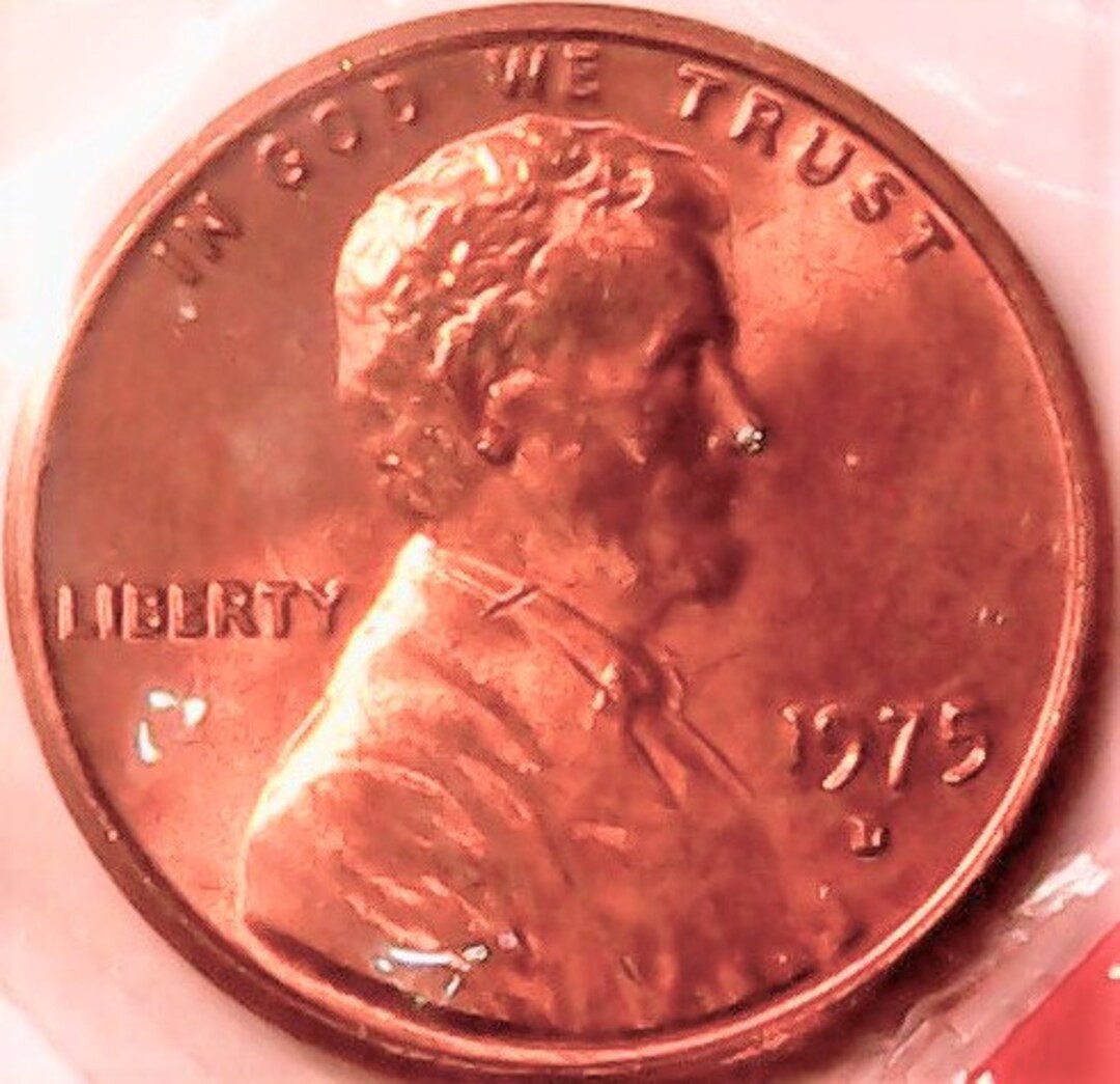 1975D Lincoln Memorial Penny Number G2C Uncirculated Coin in US Mint ...