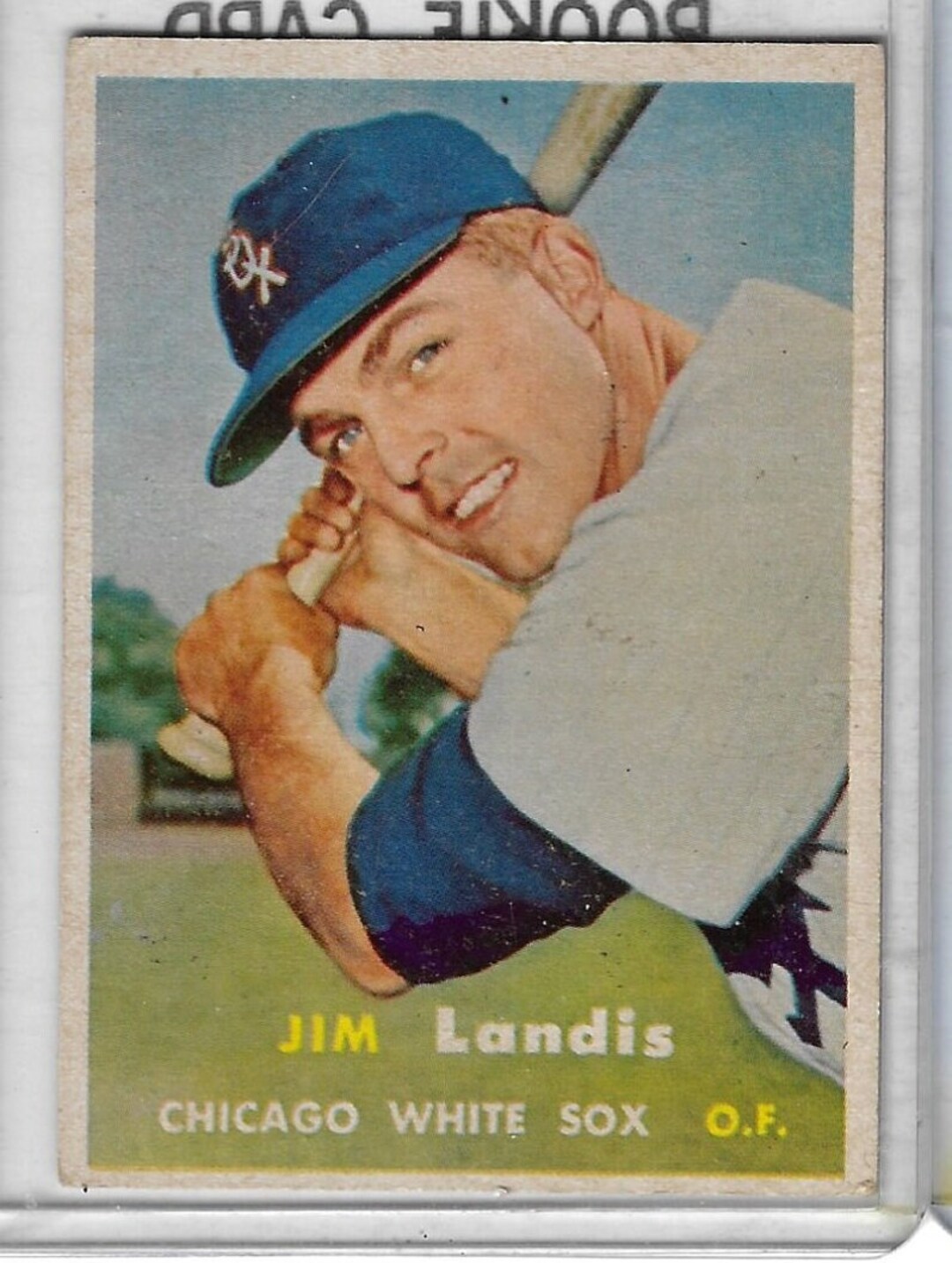 1957 JIM LANDIS Chicago Whlte S0X Vintage Topps Baseball Card Number ...
