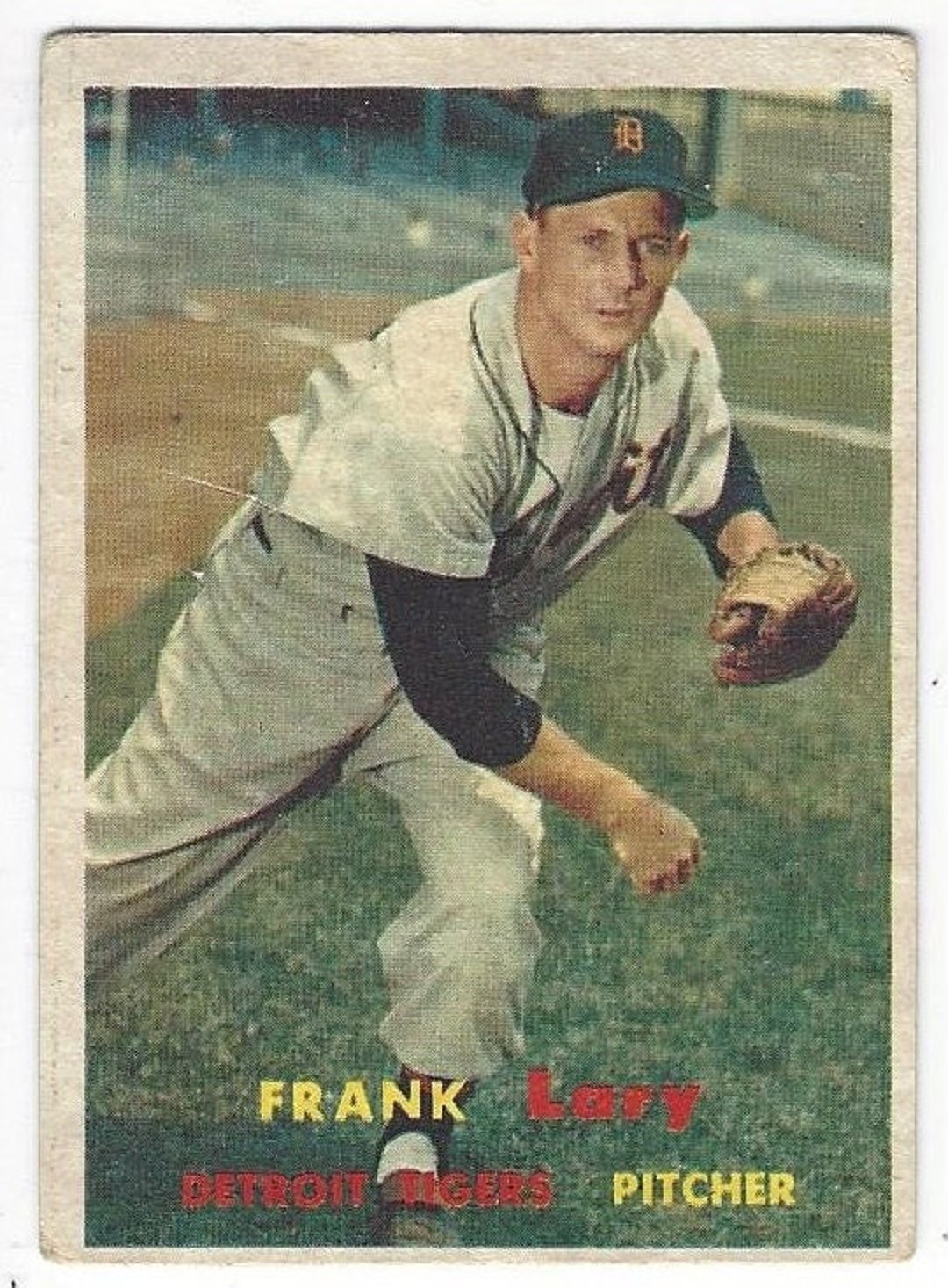1957 FRANK LARY Detroit TIGERS Vintage Topps Baseball Card No 168 in ...