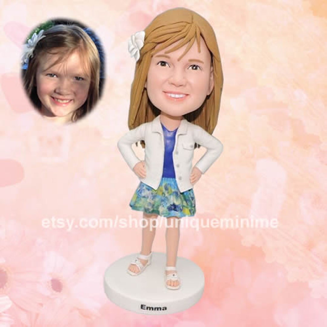 Bobblehead Dolls - Baby Gift Headmaed - Baby Headmade - Baby Girl ...