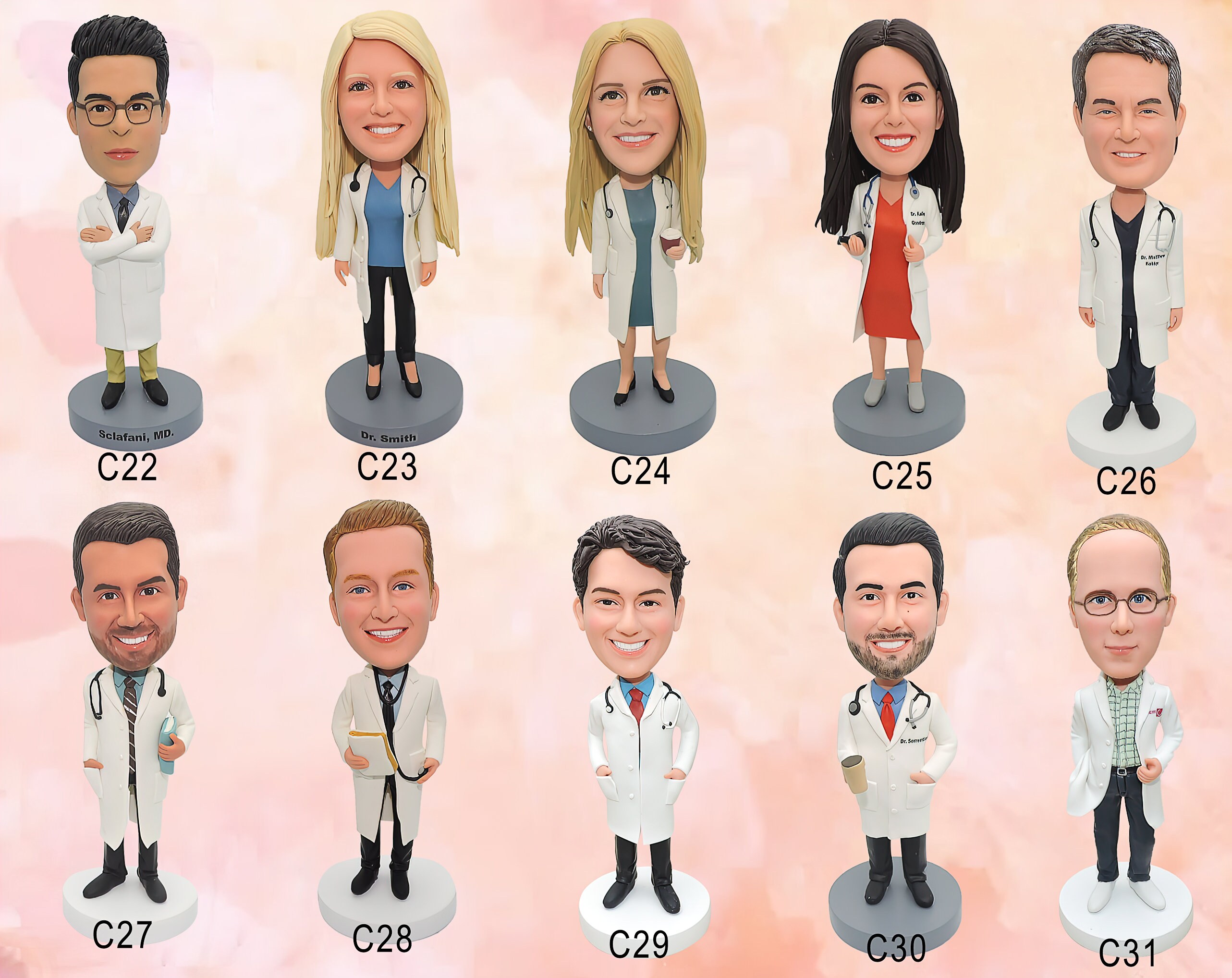 Doctor Custom Bobbleheads Doctor Gift Gift for Doctor - Etsy