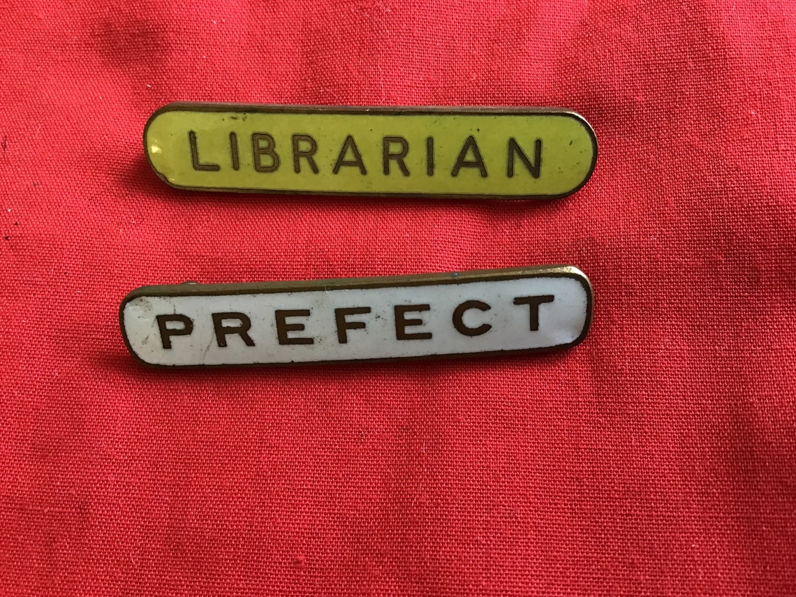 School Librarian and Prefect Badges - Etsy