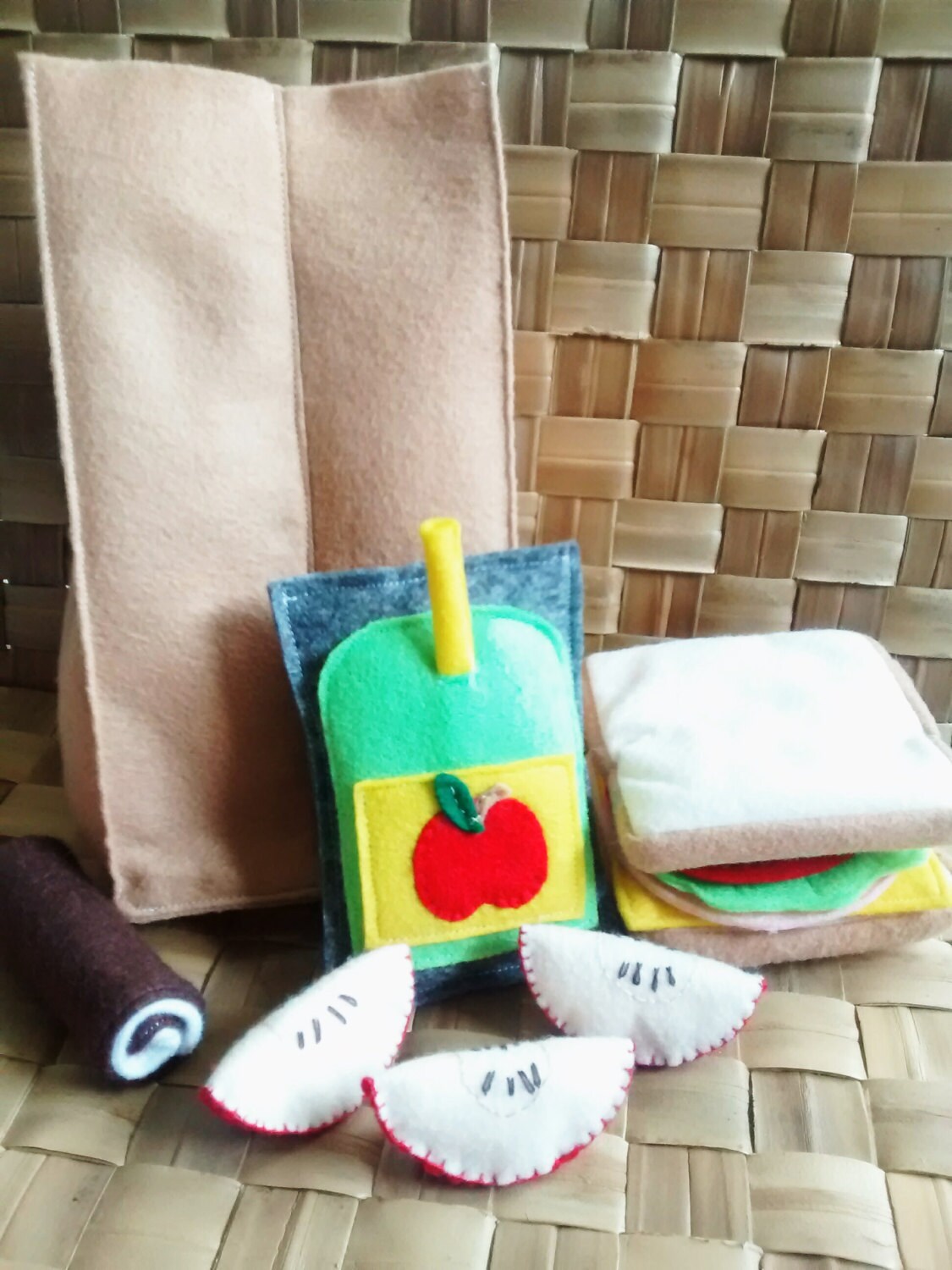 Felt Food Pattern -- PDF Felt Food Lunch Sack Set -- School Lunch - Etsy