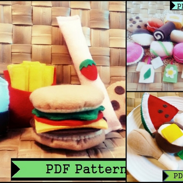 Felt Hamburger - Etsy