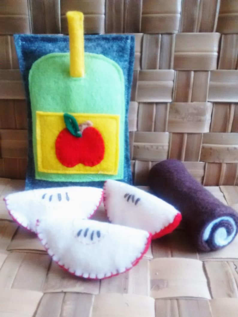 Felt Food Pattern -- PDF Felt Food Lunch Sack Set -- School Lunch - Etsy