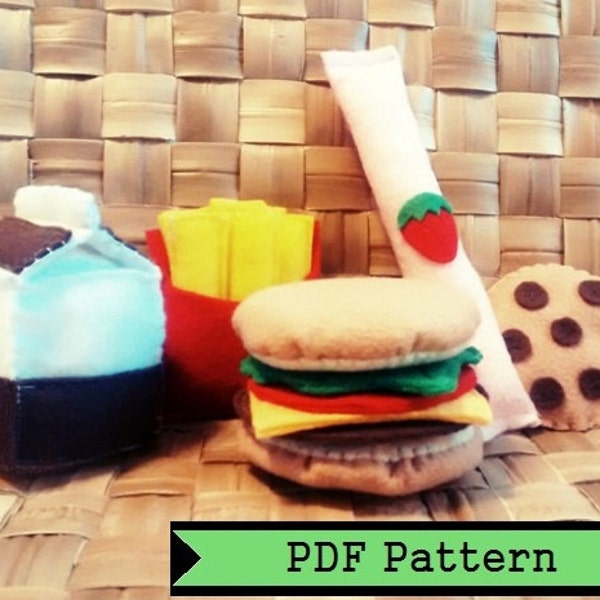 Felt Hamburger - Etsy
