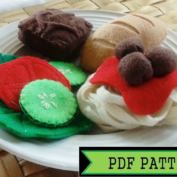 Felt Food Pattern - Etsy