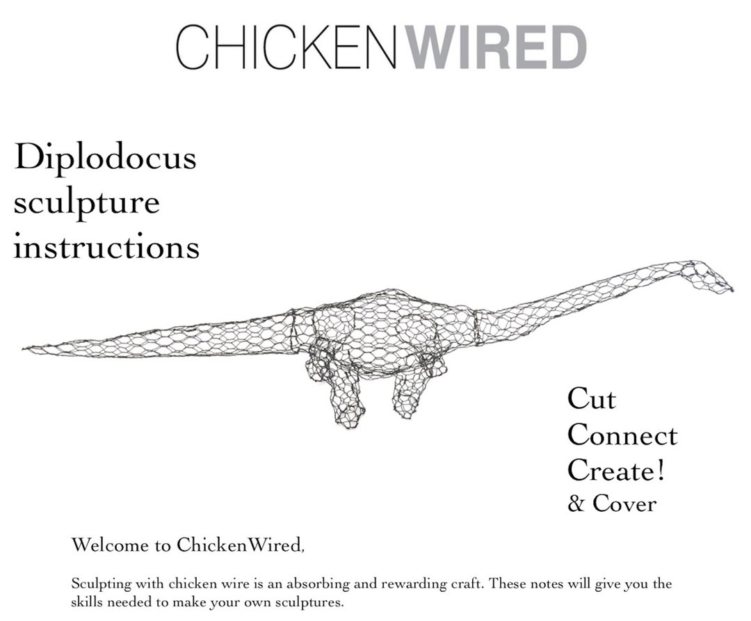 Instruction Download Diplodocus Template - Etsy