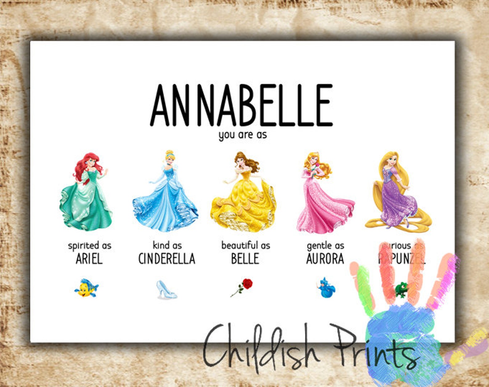Custom DISNEY PRINCESS Name Print Personality Art Unique Etsy Australia custom-disney-princess-name-print-personality-art-unique-etsy-australia