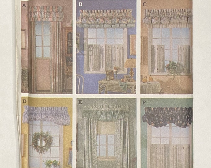 Simplicity 8963 Sewing Pattern for Window Treatments, Pouf Valances - Etsy
