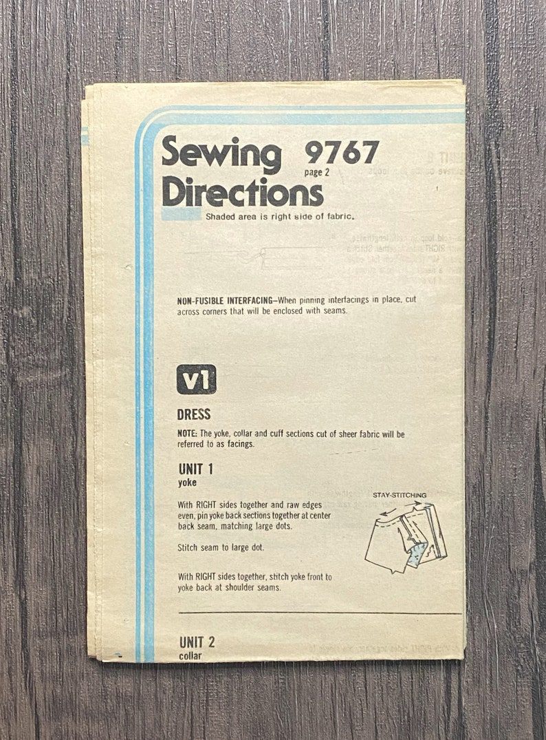 Simplicity 9767, 80's Cut Pattern for Misses' Pullover Dress, Size 10 ...