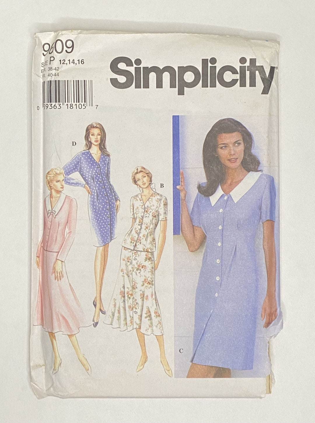 Simplicity 9609 Sewing Pattern for Misses' One or Two-piece Dress Size ...