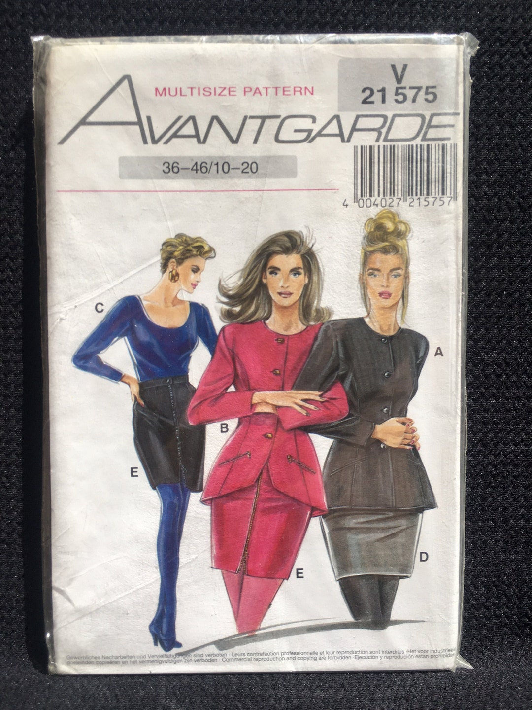 Vintage Neue Mode Sewing Pattern Misses' Jacket Skirt & - Etsy