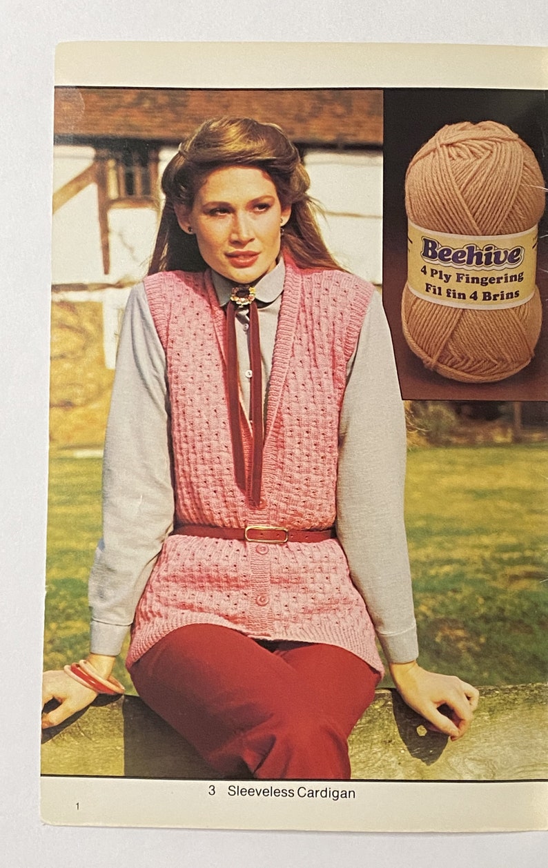 Patons Beehive 429, 80's Knitting Pattern Book, Designs to Knit in ...