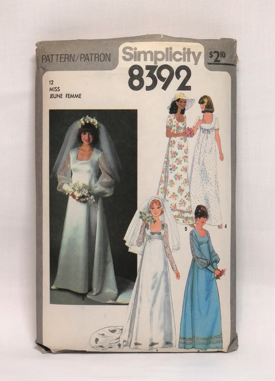 Simplicity 8392 70's Cut Sewing Pattern Bridal/ - Etsy