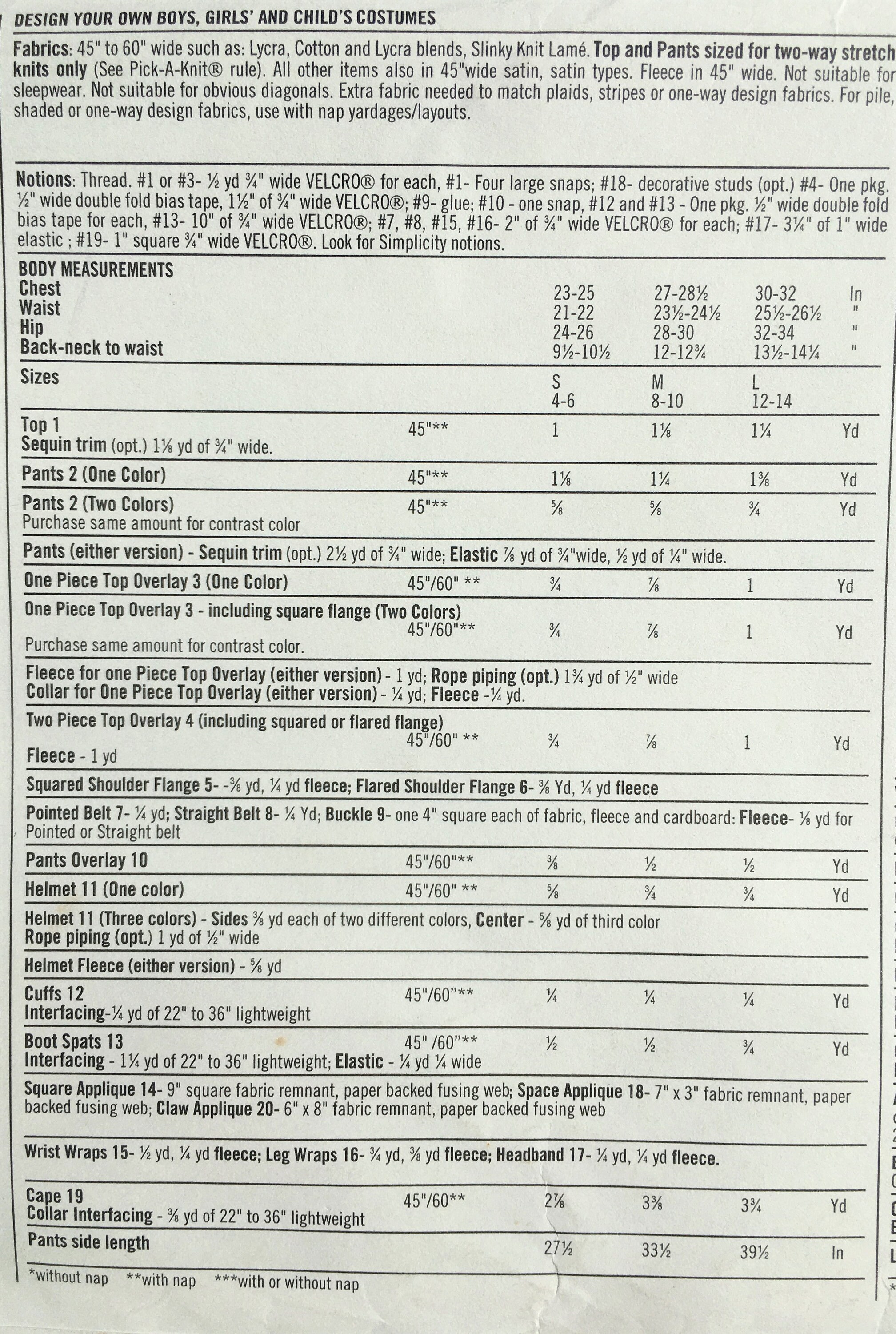 Child's Superhero Costume Andrea Schewe Simplicity 9649 - Etsy Australia