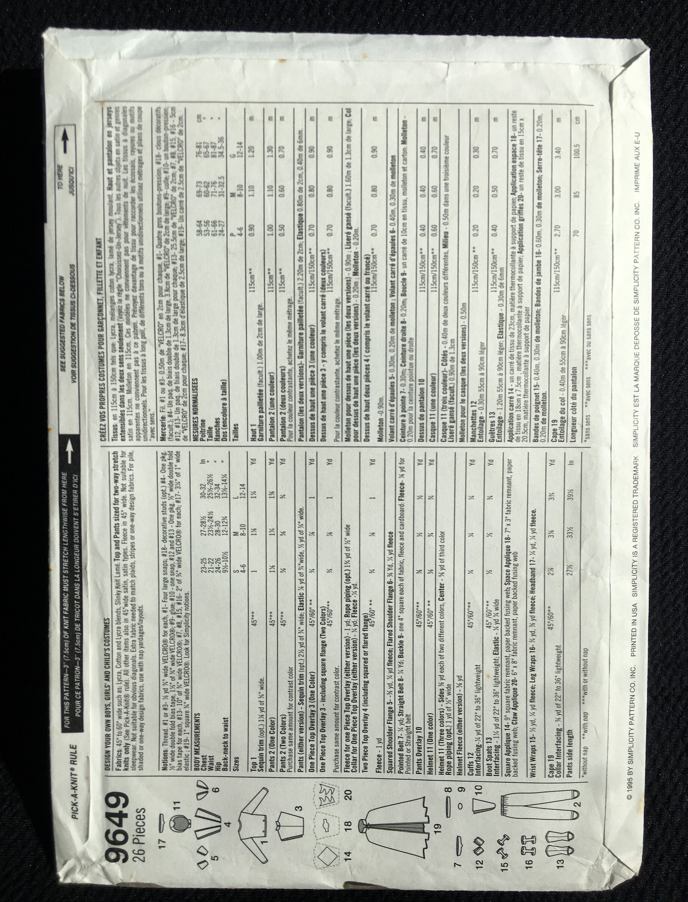 Child's Superhero Costume Andrea Schewe Simplicity 9649 - Etsy Australia