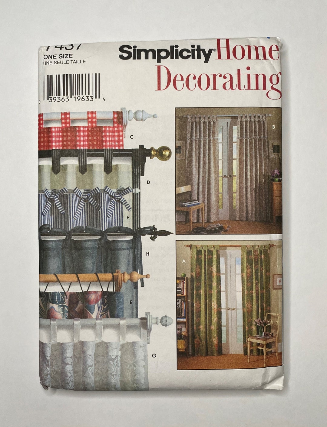 Tab Curtains in 8 Styles, Window Treatments, Simplicity Home Decorating ...