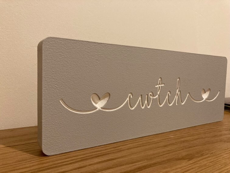 WELSH sign CARTREF Home Decor welsh language gifts Cwtch | Etsy