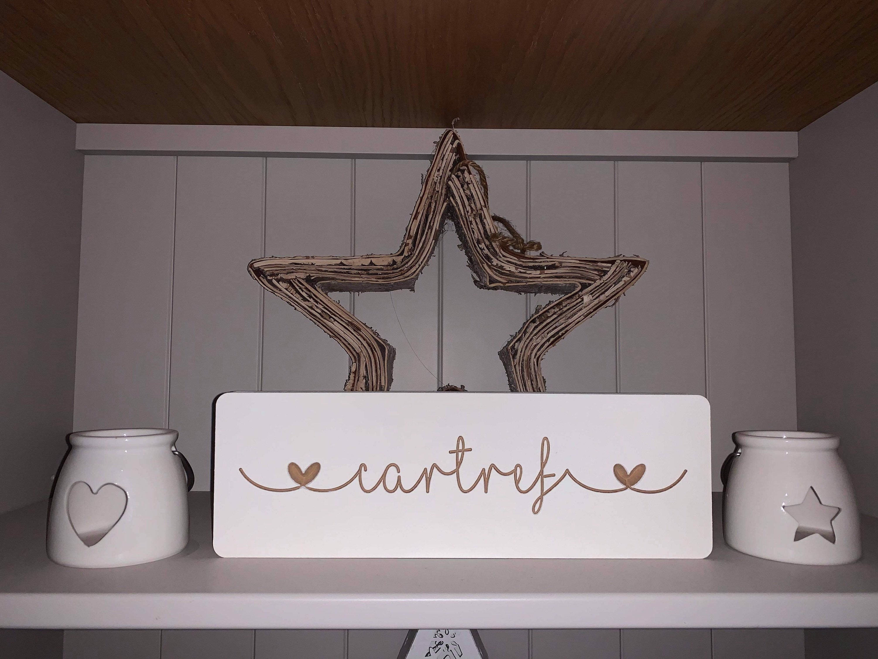 WELSH sign CARTREF Home Decor welsh language gifts Cwtch | Etsy