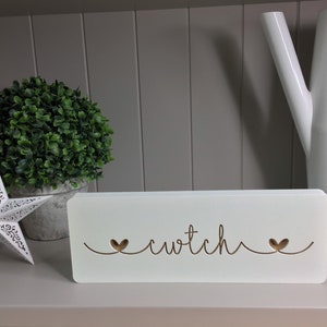 WELSH Sign CARTREF Home Decor Welsh Language Gifts Cwtch Croeseo Teulu ...