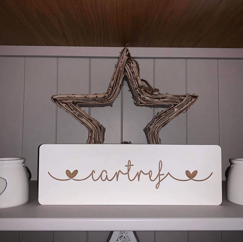 WELSH Sign CARTREF Home Decor Welsh Language Gifts Cwtch - Etsy UK