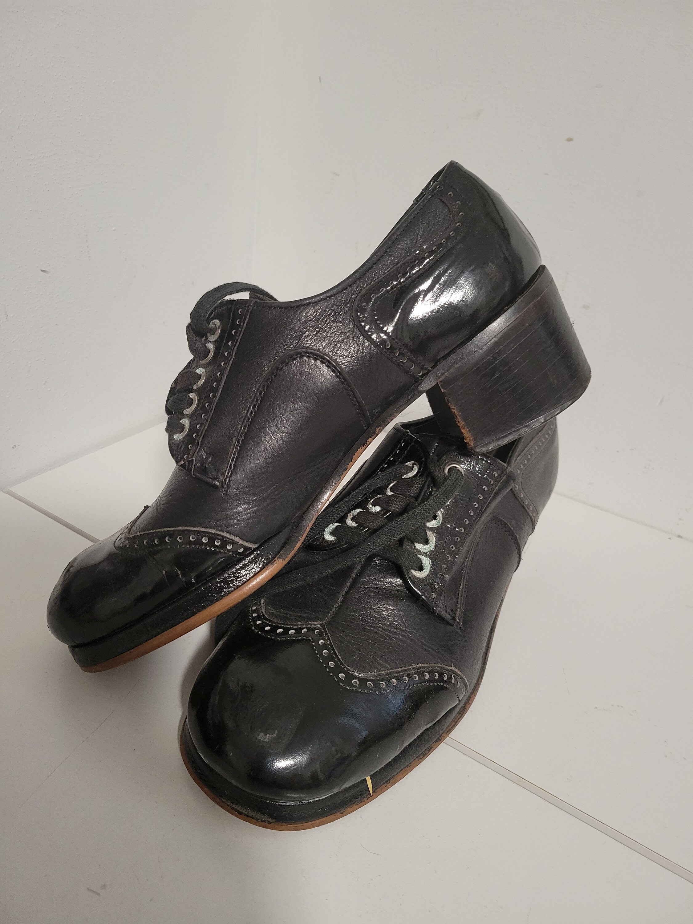 Authentic Men's Leather 1970's Platform Shoes Size 9.5 - Etsy