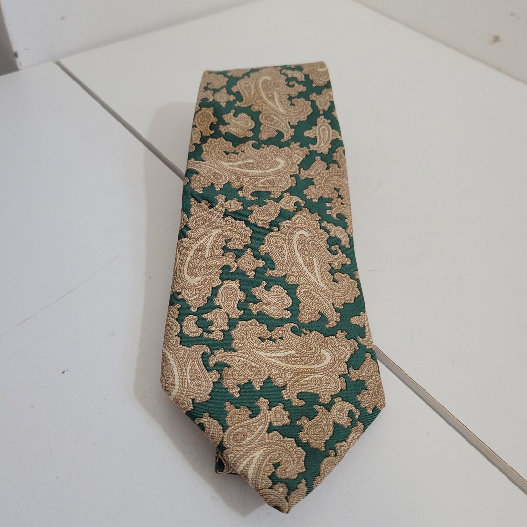 Vintage Men's Paisley Silk Christian Dior Tie - Etsy