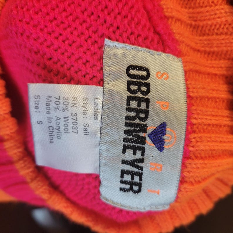 Vintage 80's Obermeyer Ski Sweater - Etsy