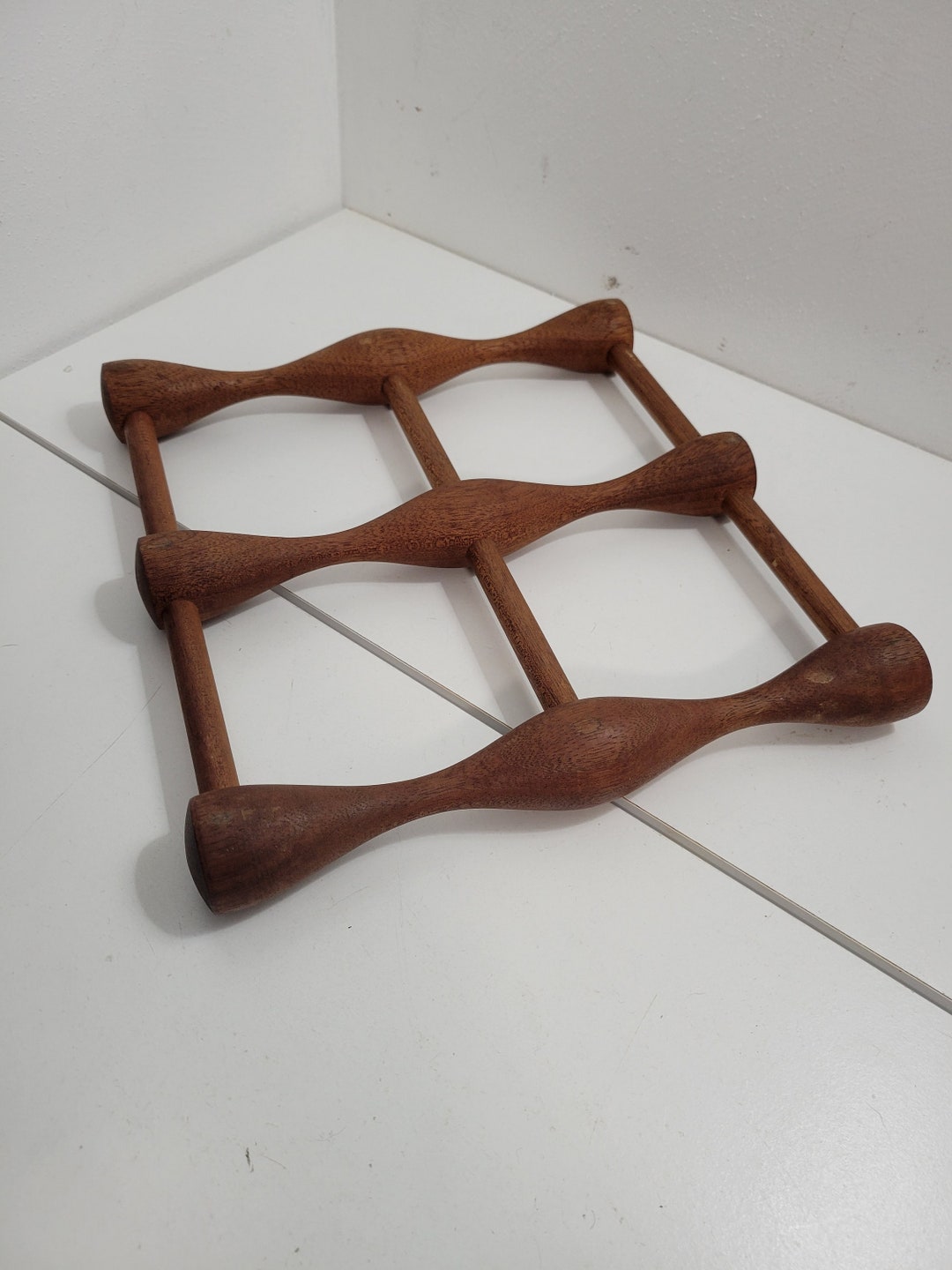 Rare MCM Designer Trivet in Teak From Denmark Stamped - Etsy
