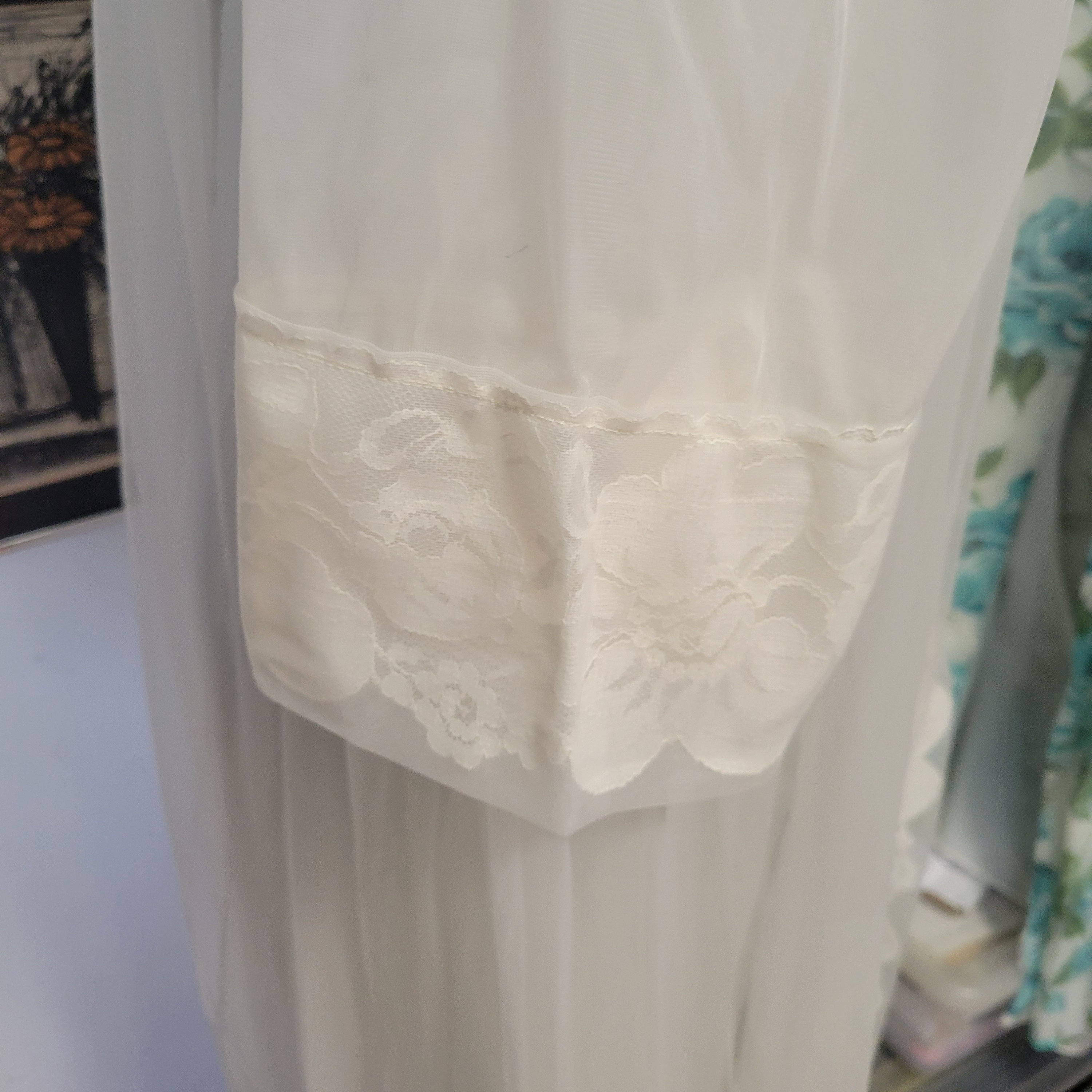 Vintage 70's/80's Negligee 2pc White and Lace - Etsy