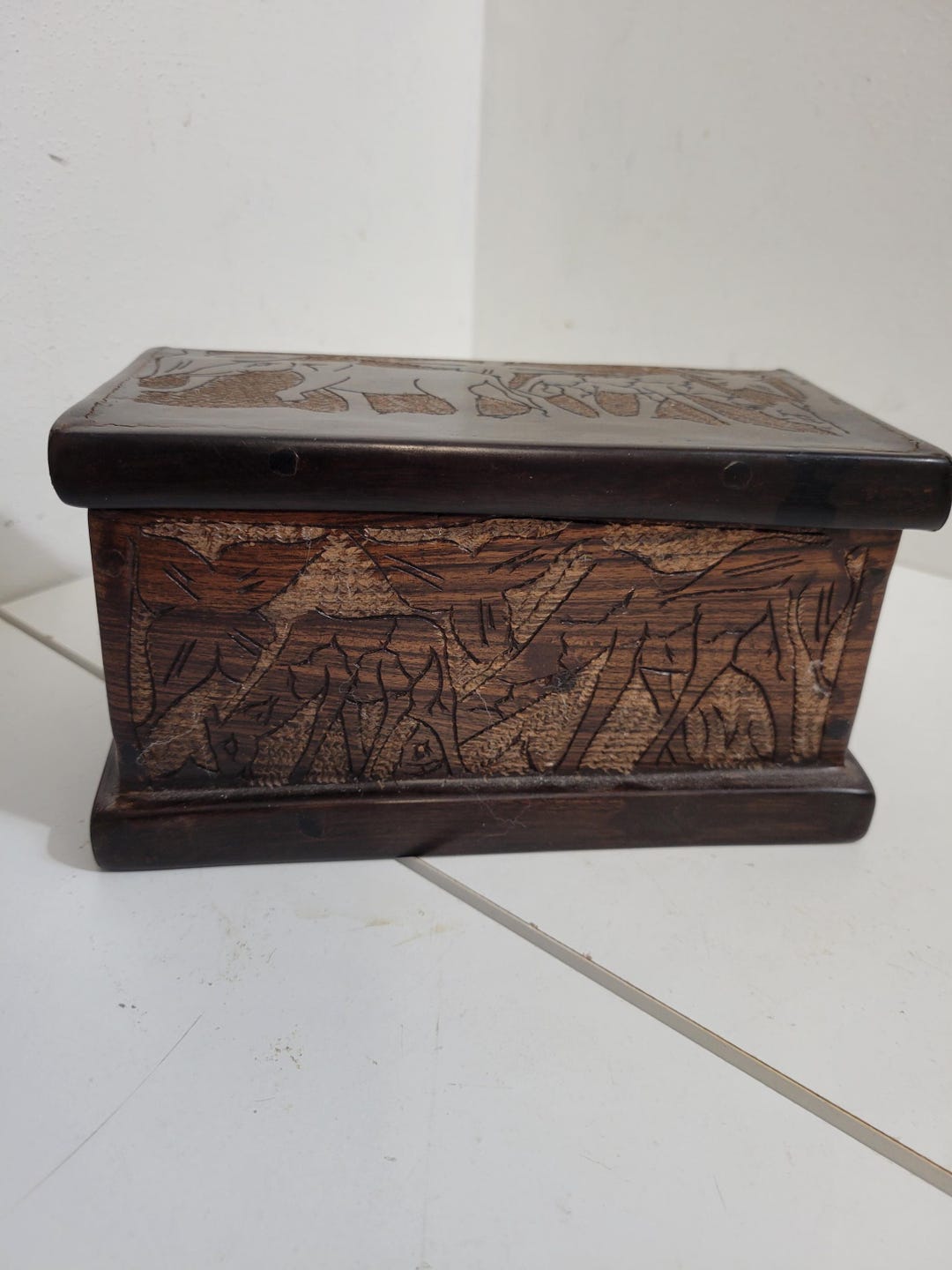 Vintage African Soapstone Carved Box - Etsy