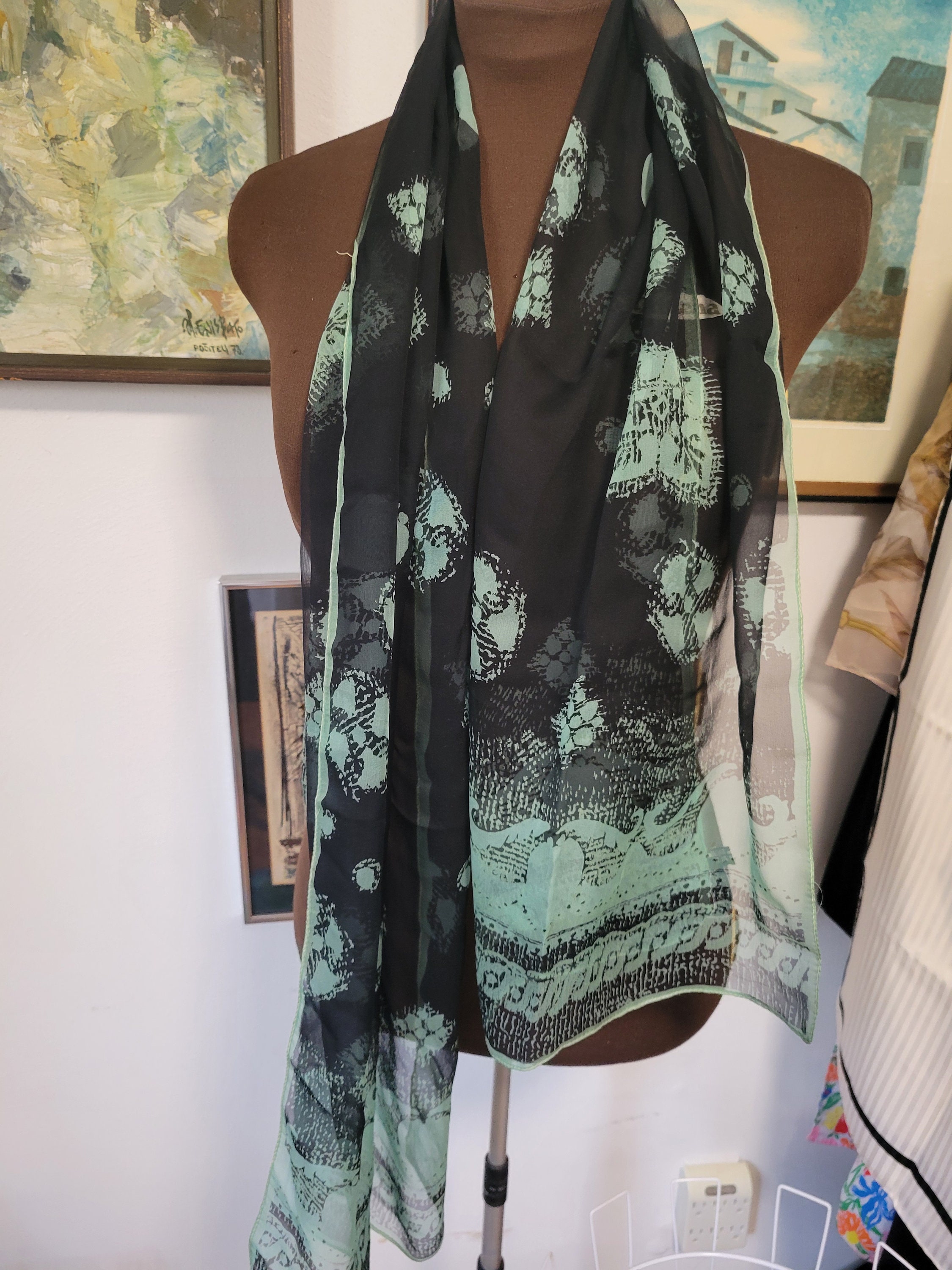 Giorgio Armani 100% Silk Le Colezione Scarf - Etsy