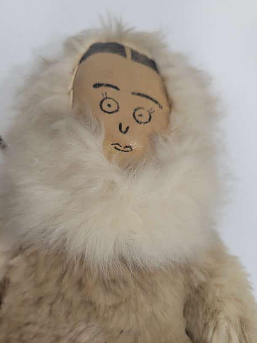 Rare Inuit Doll Made of Leather and Fur - Etsy