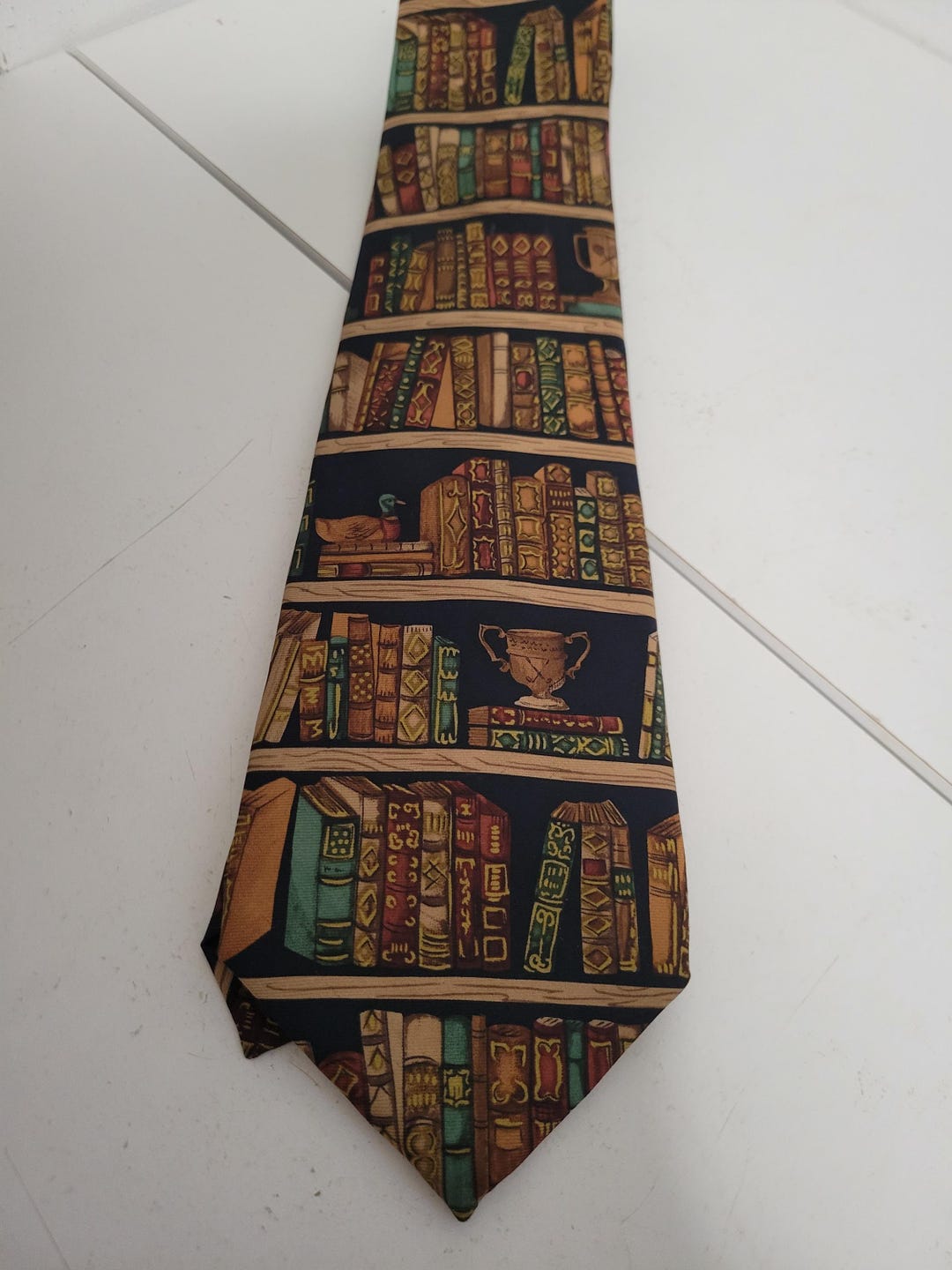 Vintage Alynn Neckwear 80's Silk Tie "ex Libris" - Etsy
