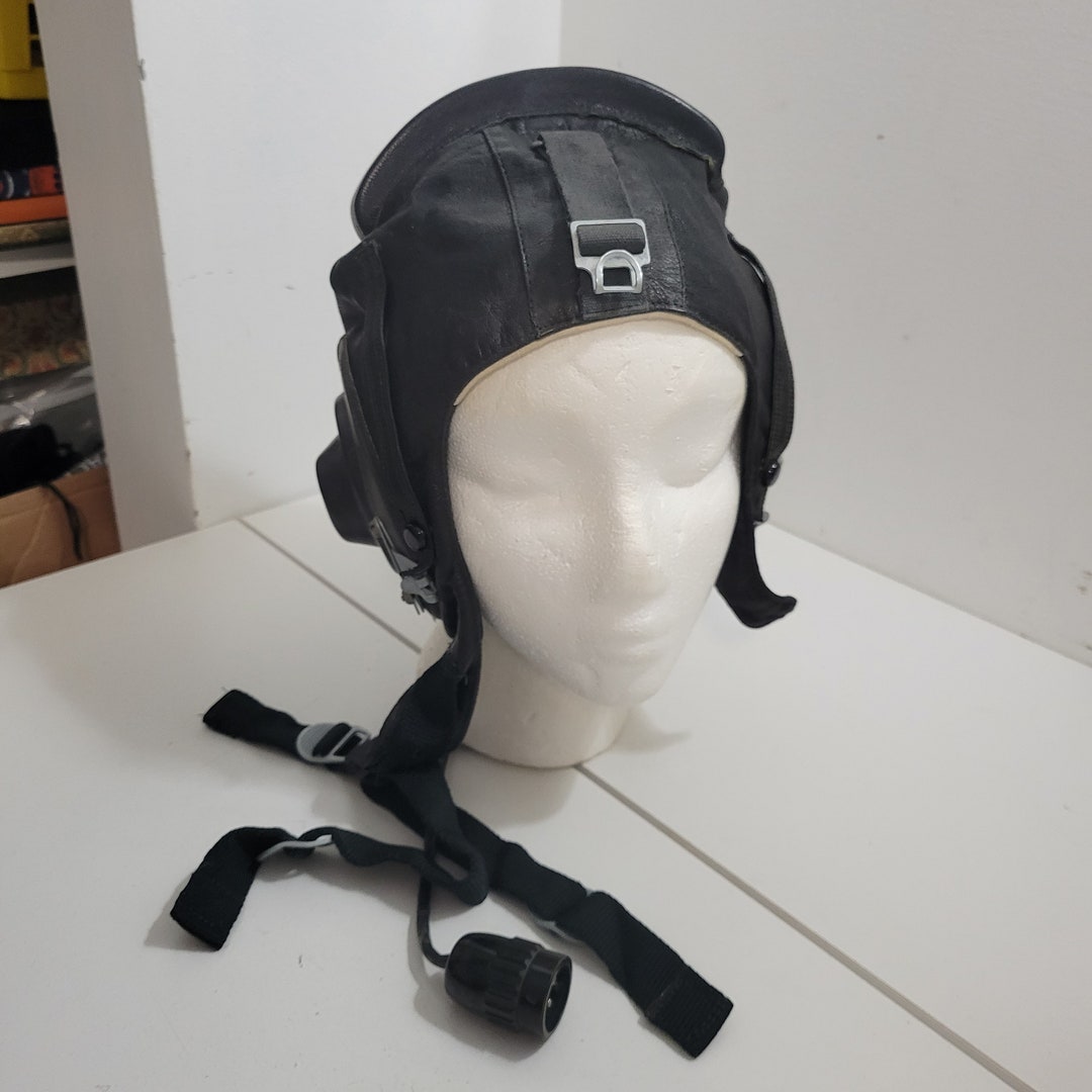 Vintage Russian Leather 80's Tank Helmet /cap - Etsy