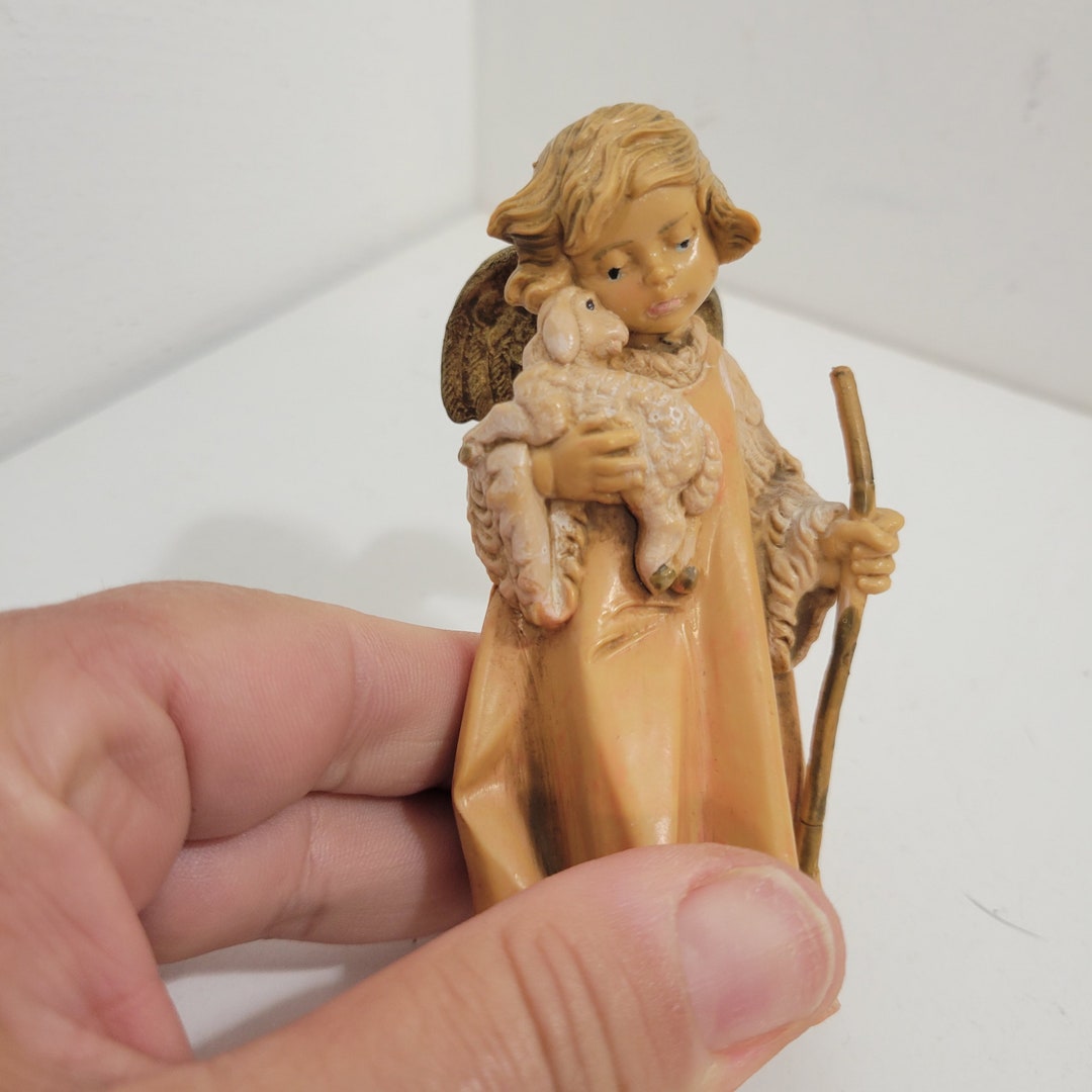 Vintage Fontanini Angel With Lamb 662 Spider Logo - Etsy