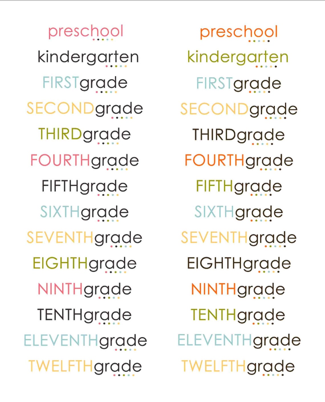 Milestone Tote Name Labels, SET OF 2 NAMES | School Papers Storage ...