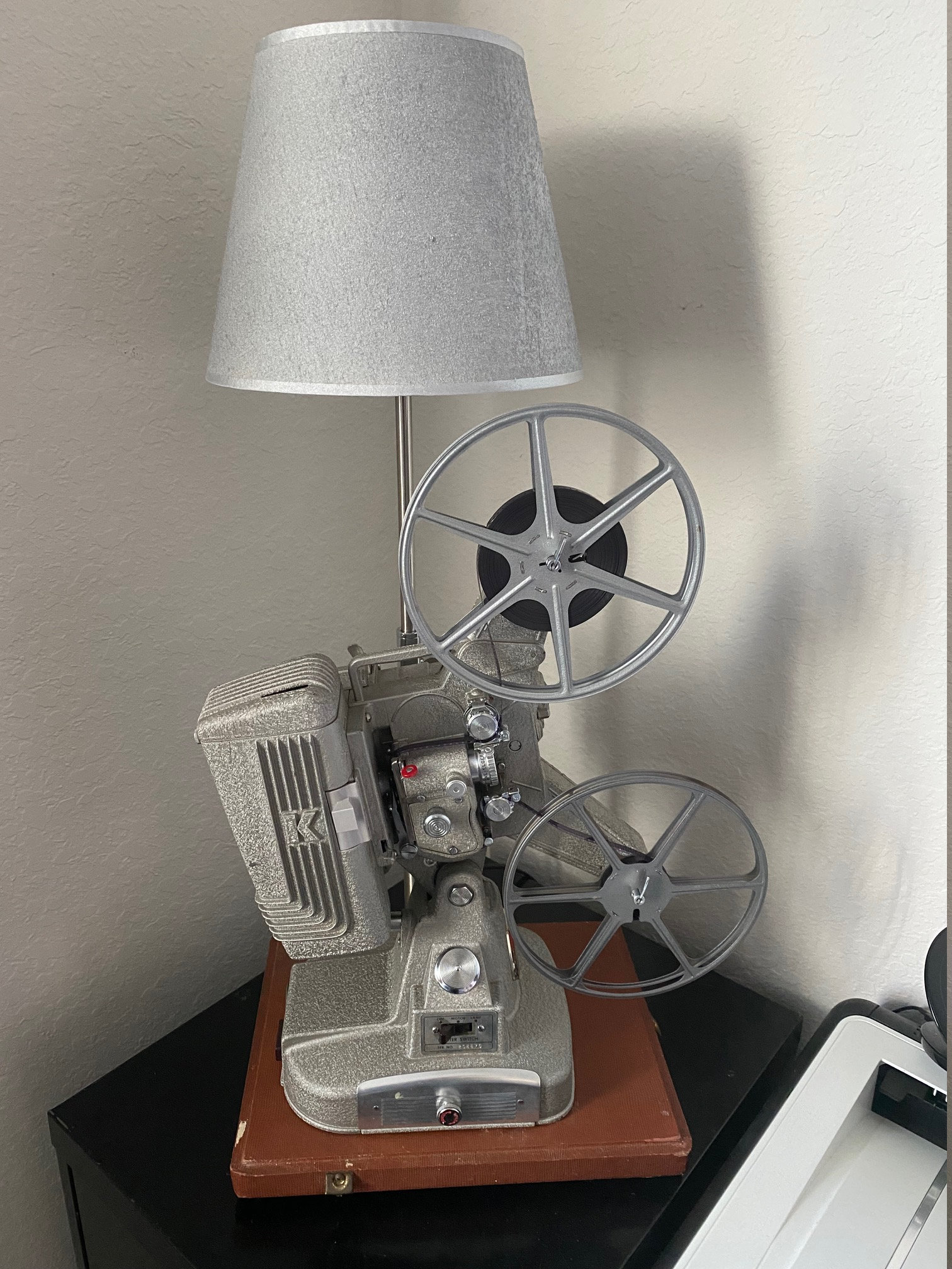 Movie Projector Desk Lamp Vintage Repurposed Projector Desk Lamp Home ...