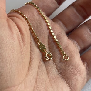 Gold Flat Beaded Choker Necklace, 18 K Layering Necklace, Beads ...