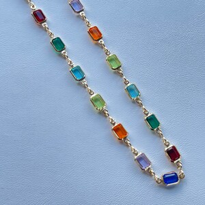 18k Gold Filled Anklet Gemstone Anklet, Gold Anklet Gemstone Bracelet ...