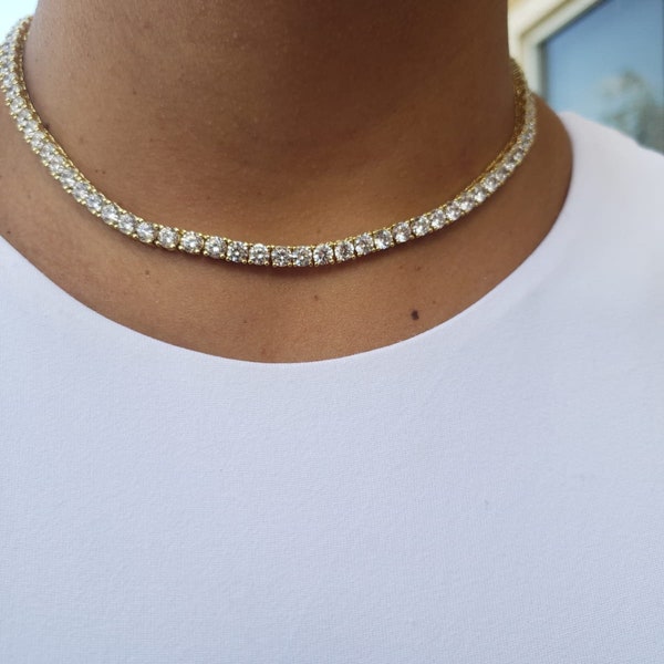 Tennis Chain Choker - Etsy