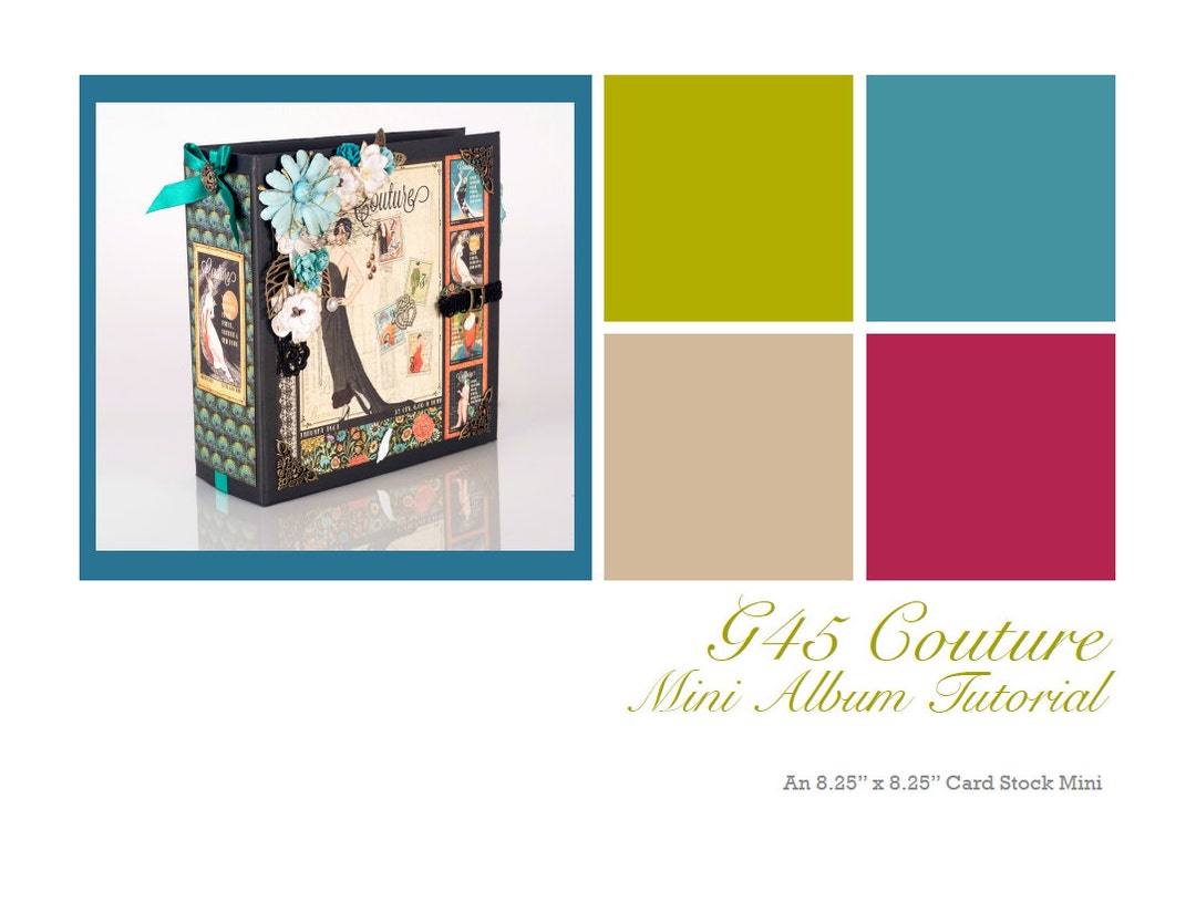 Graphic 45 Couture Mini Album TUTORIAL - Etsy