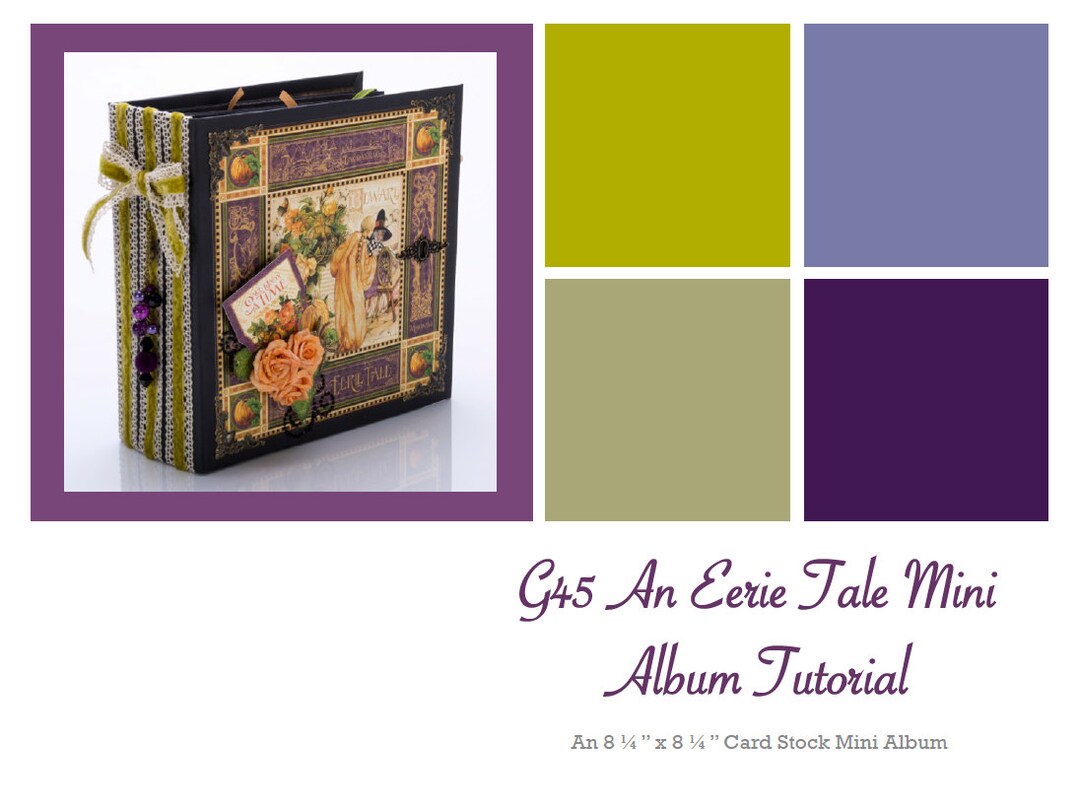 Graphic 45 an Eerie Tale Mini Album TUTORIAL - Etsy
